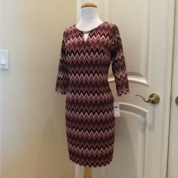 Studio One | Dresses | Nwt Studio One Zigzag Open Weave Fully Lined ...